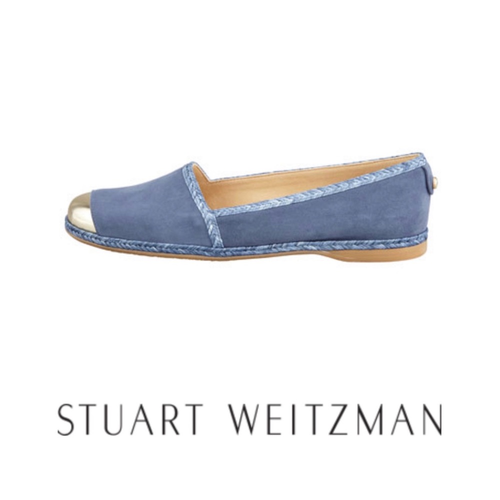 Stuart Weitzman Tipadrille Blue Jean Flats Size 7m - Gem